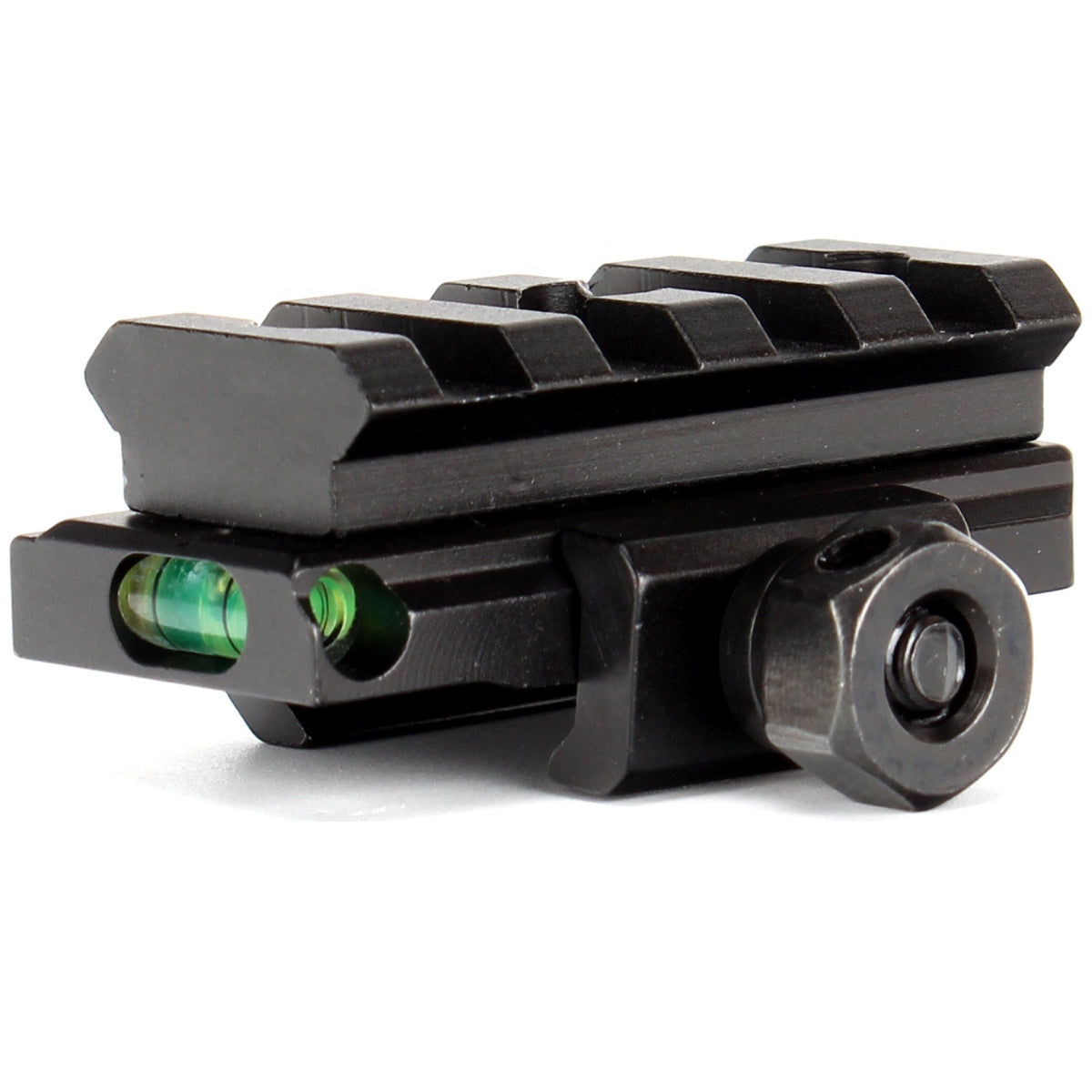 2 Pack 4 Slot Scope Riser 20mm Rail Mount Medium Profile Base W/Bubble ...
