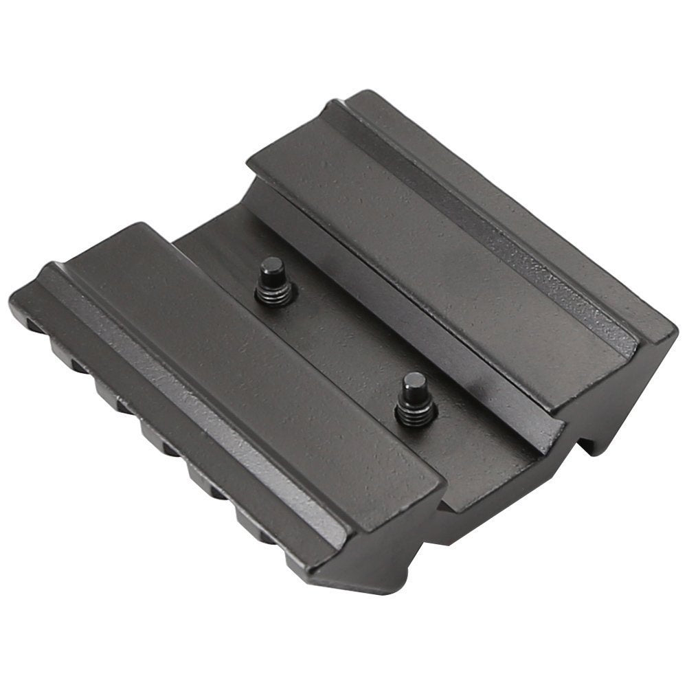 2 Pack- Tactical Dual 45 Degree 20mm Offset Mount for Weaver Picatinny ...