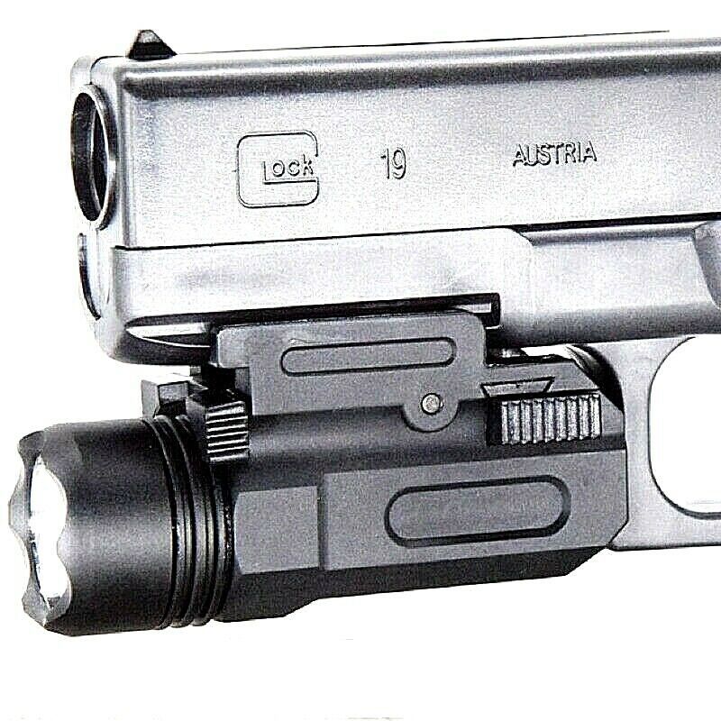 Tactical Pistol Gun Flashlight Torch Light for 20mm Picatinny Rail 600 ...